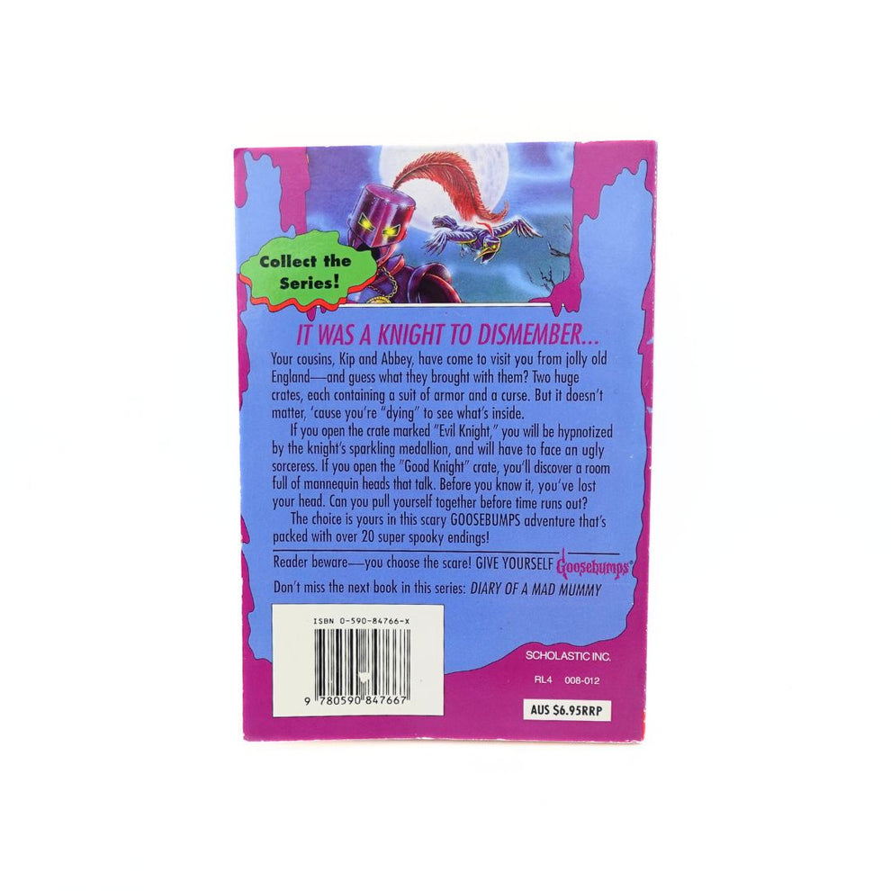 1996 Goosebumps Reader Beware: The Knight in Screaming Armour ...